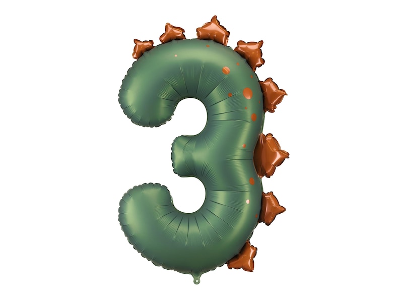 High Quality Dinosaur Number Balloon, 92cm/36in, Dinosaur Foil Balloon ...