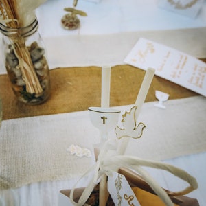 Elegant Communion Table Runner, Table Runner With Pampa Print, Holy ...