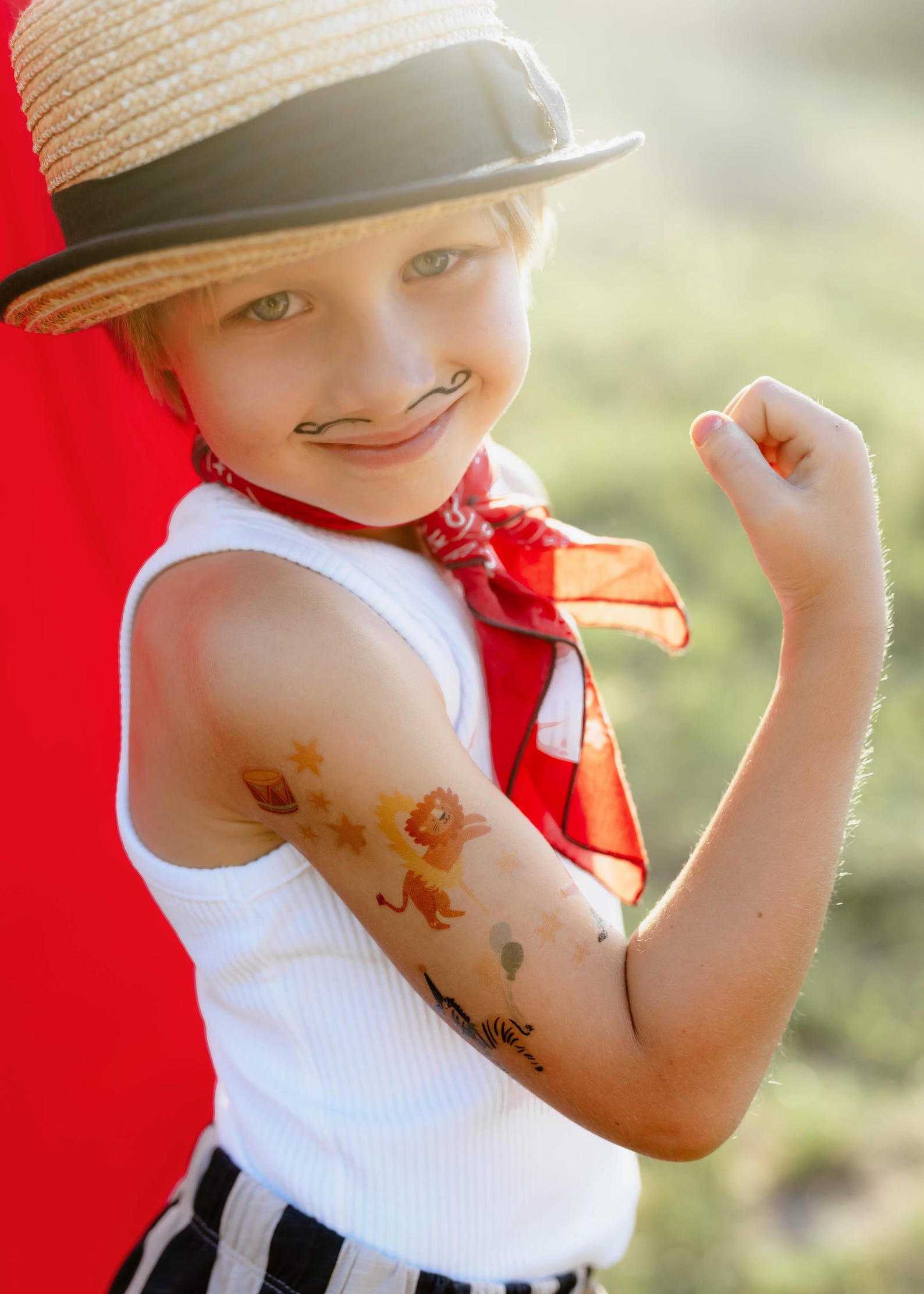 Temporary Circus Theme Tattoos, Kids Circus Tattoos, Kids Party, Circus ...
