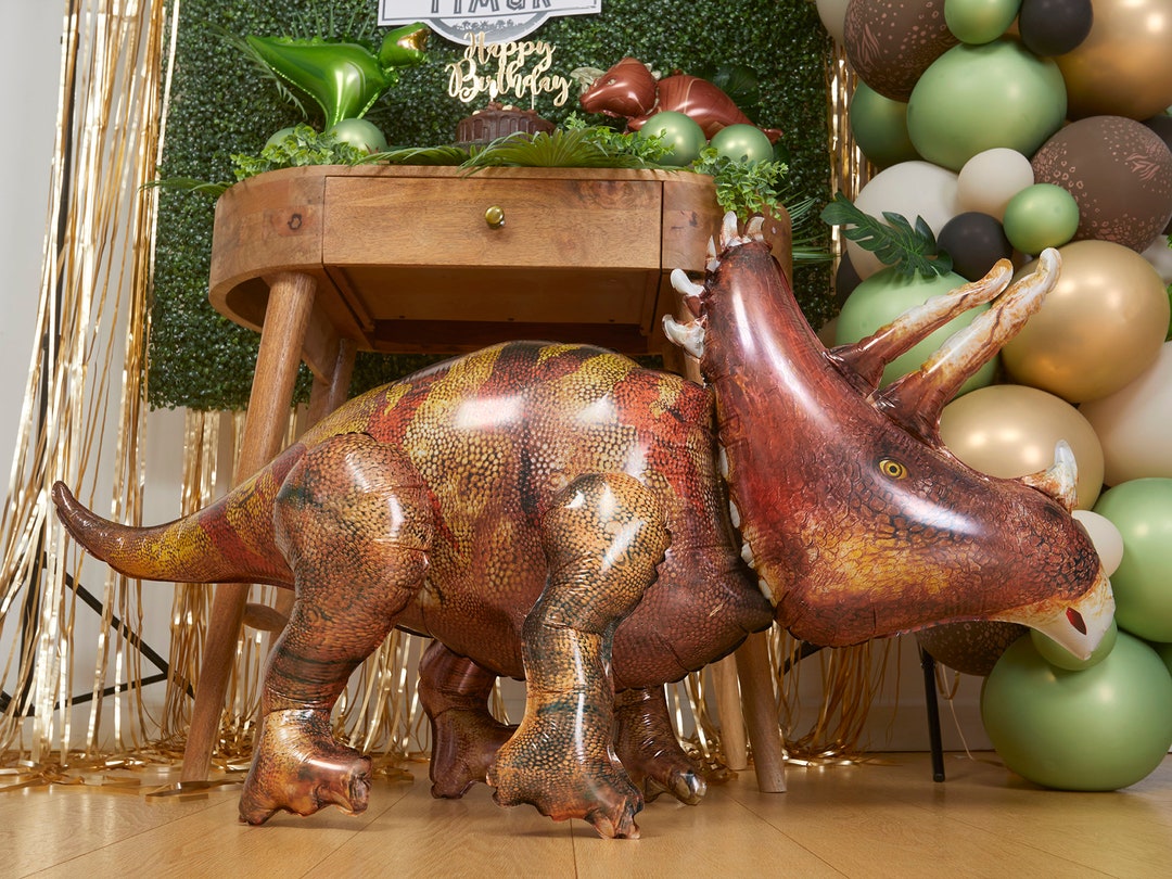 Large 4D Dinosaur Foil Balloon, Stegosaurus Balloon, T-rex Balloon ...