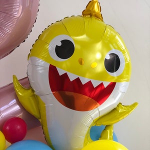DIY Large Pink Baby Shark Balloon Sculpture, Pink Baby Shark Balloon ...