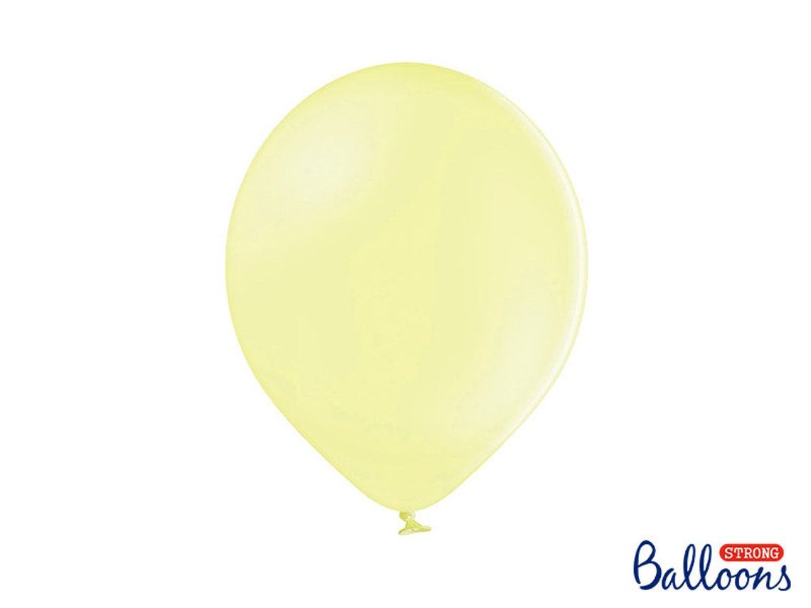 High Quality Pastel Light Yellow Latex Balloons, Yellow Balloons, Pack ...