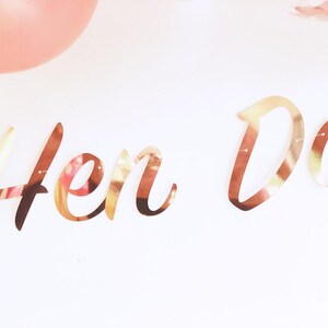 Personalised Hen Do Banner, Available in Bronze, Silver or Gold, Hen Do ...