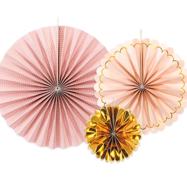Pink Paper Fan Wall Decor - Etsy