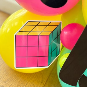 Double Digit 80s Balloon Sculpture, 80s Balloon Stack, 80s Balloon ...