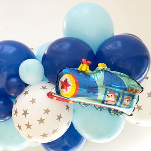 Transport Themed Balloon Arch, Transport Balloon Garland, Blue Balloon ...