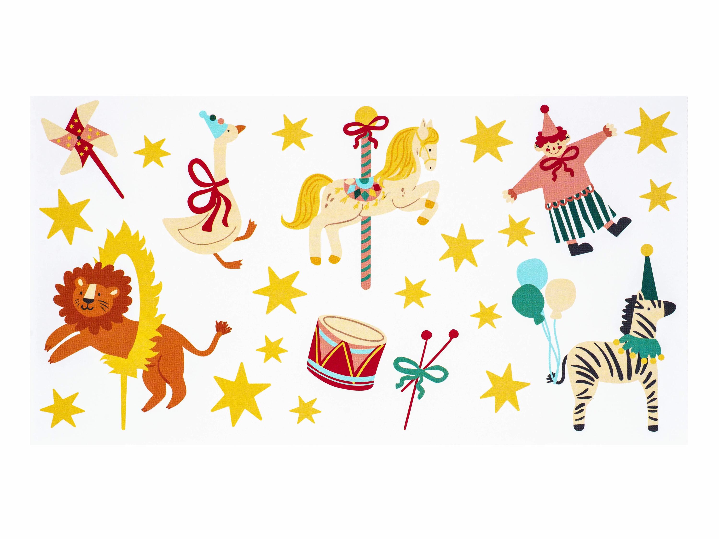 Temporary Circus Theme Tattoos, Kids Circus Tattoos, Kids Party, Circus ...