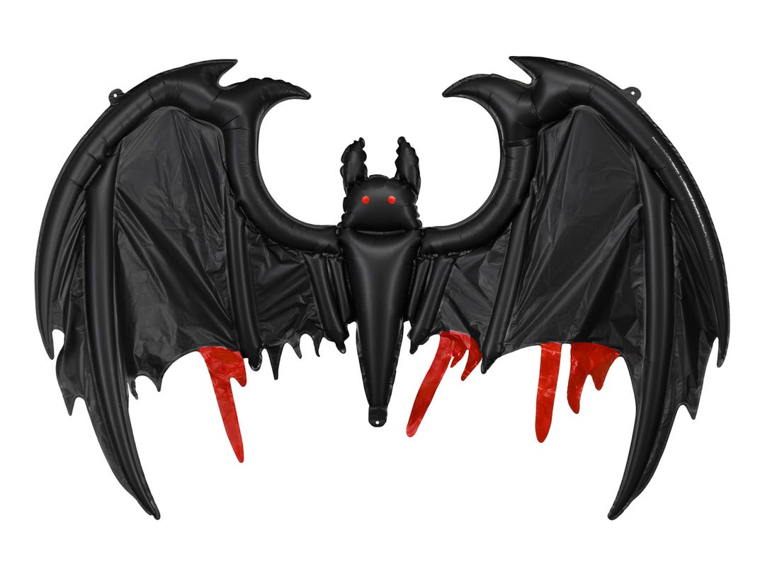 Halloween Bat Balloon, Bat Balloon, 120 X 81 Cm, Hanging Bat Decoration ...