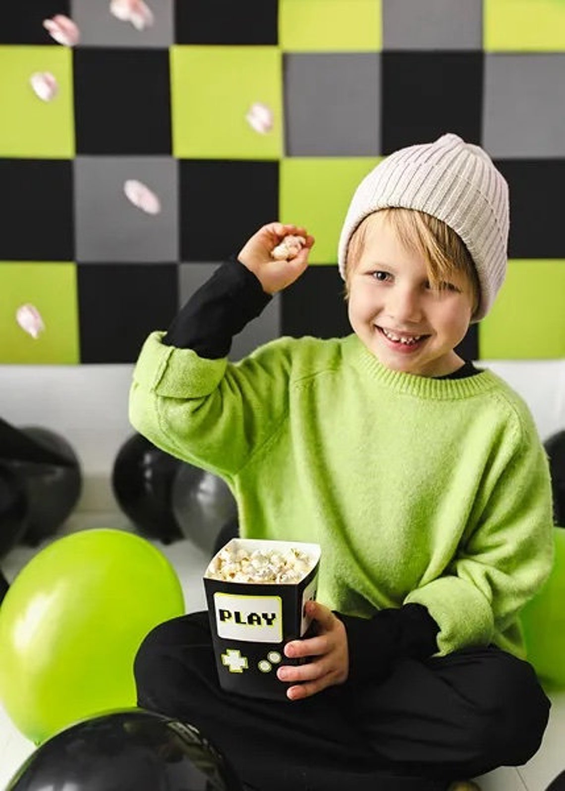 Video Game Popcorn Boxes, Set of 6, Gamer Party Boxes, Video Game Party ...