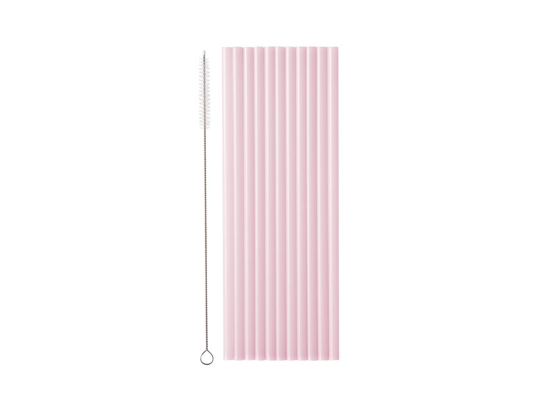 12 Reusable Pink Straws, Pink Straws, Reusable Straws, Pastel Pink ...