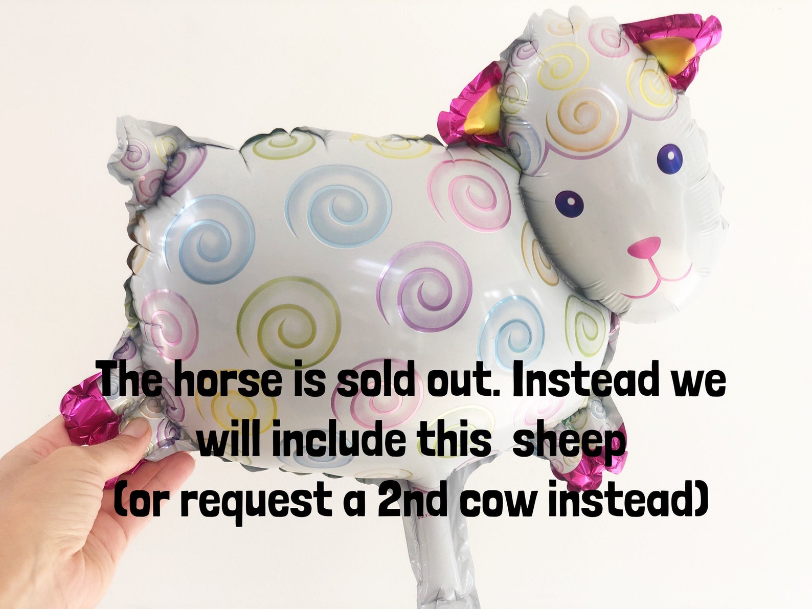 DIY Pink Farm Balloon Sculpture 1.4m/55in Cute Farm Animal - Etsy