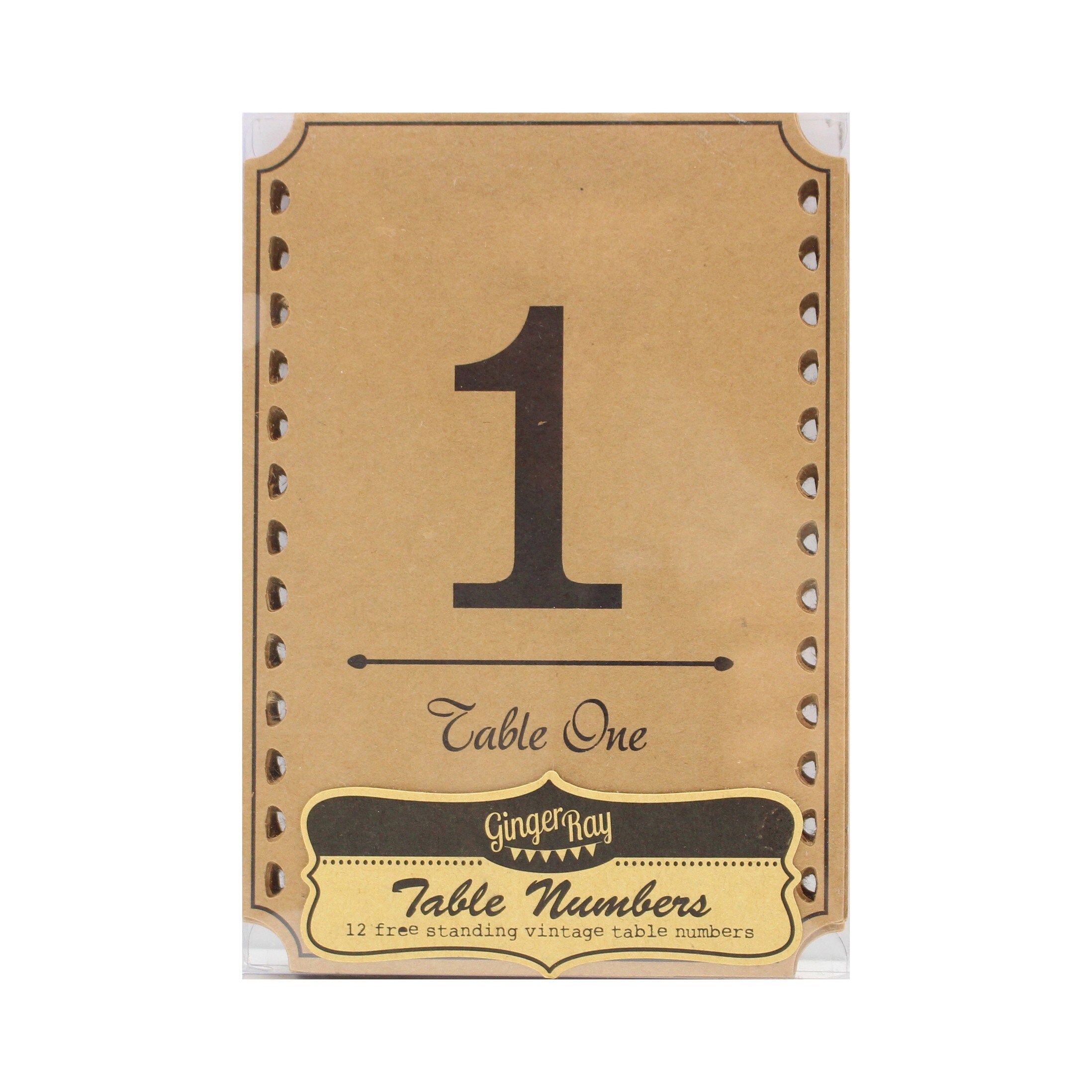 12 Kraft Table Numbers Paper Table Numbers Wedding Table - Etsy UK