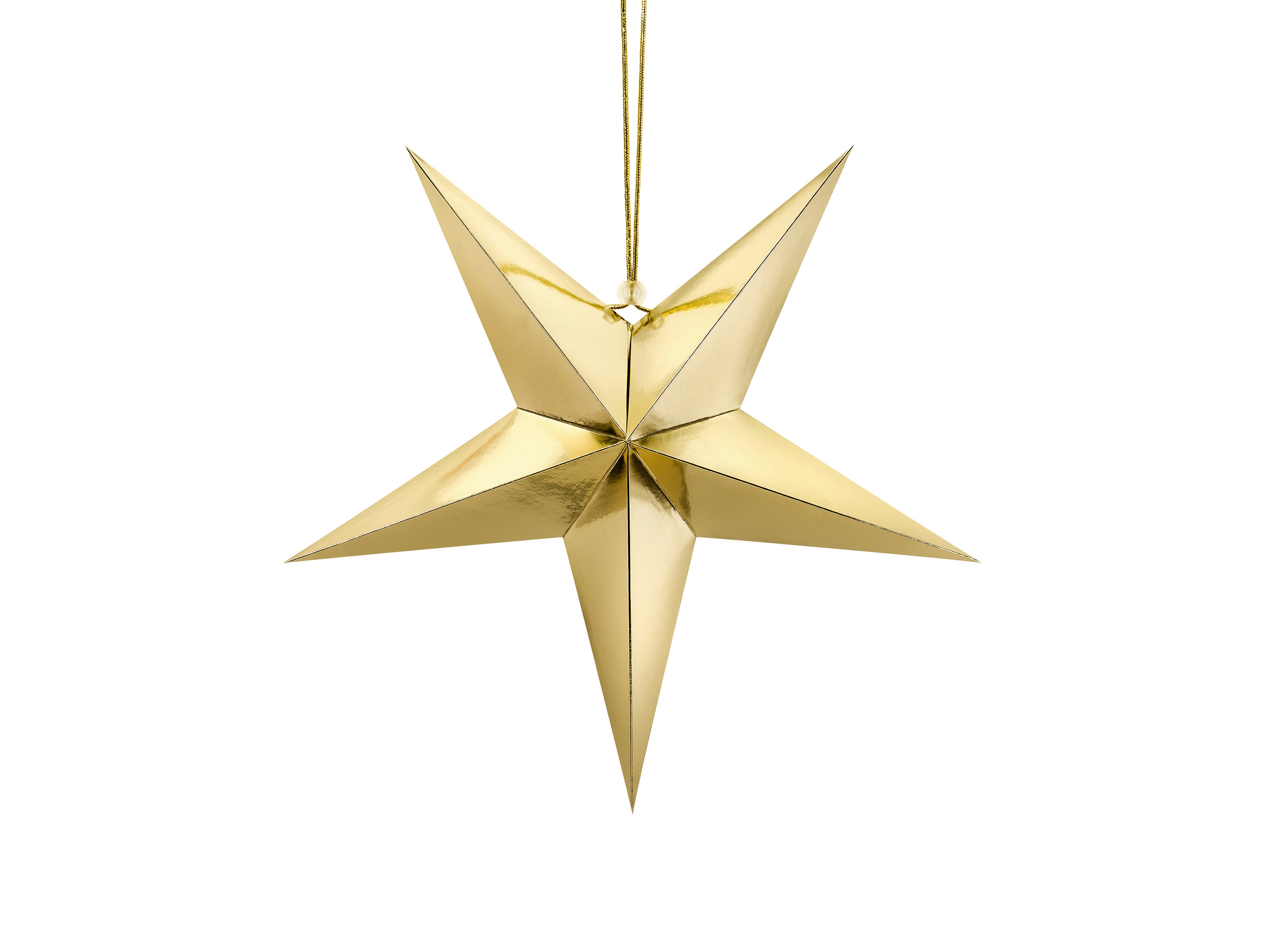 Gold Paper Stars, DIY Star Decorations, 3 Different Sizes, Twinkle ...