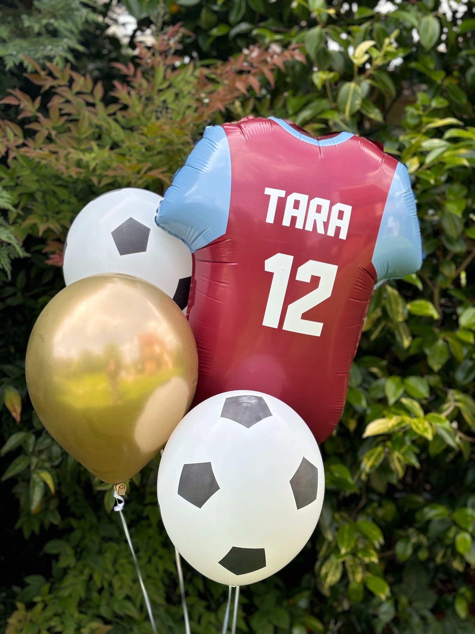 Personalised Football Balloon Set, Uninflated, Football Balloons ...