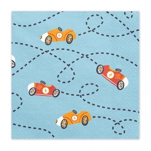 6 Racing Car Paper Plates, Racing Paper Plates, Party Decorations, Boy ...