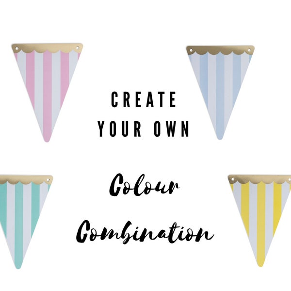 Pastel Bunting - Etsy