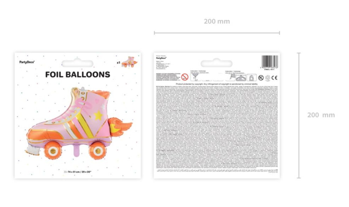 Jumbo Foil Roller Skate Balloon, Roller Skate Balloon, Roller Blade ...
