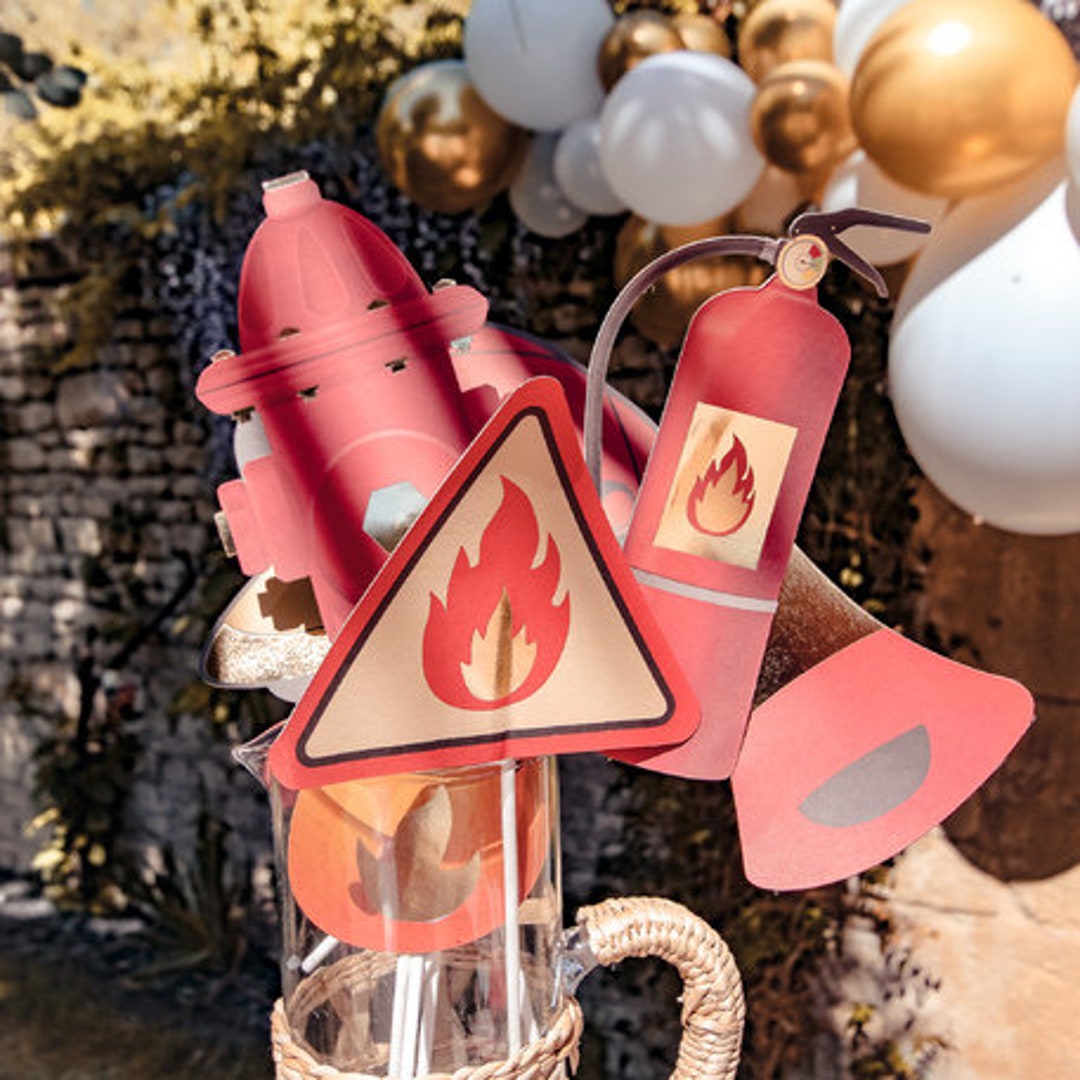 Vintage Fire Truck Photo Props, Fire Engine Photo Prop, Fireman Props ...