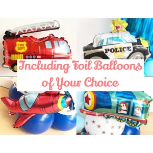 Transport Themed Balloon Arch, Transport Balloon Garland, Blue Balloon ...