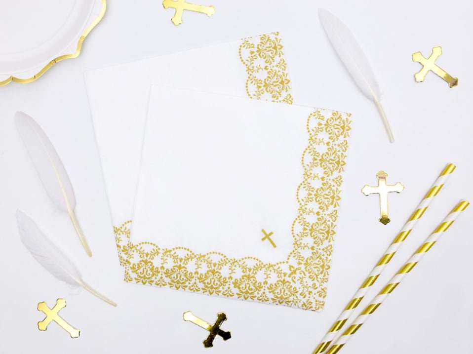 Elegant Communion Table Runner, Table Runner With Pampa Print, Holy ...