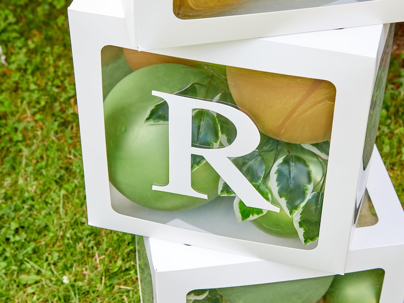 Lovely Personalised Pop up Blocks With Balloons Birthday - Etsy