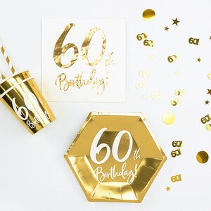 Metallic Gold 60th Birthday Confetti 60th Birthday Confetti - Etsy UK