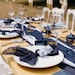 Sale: 48cm Wide Midnight Blue Muslin Table Runner, 5m Long, Blue Navy ...