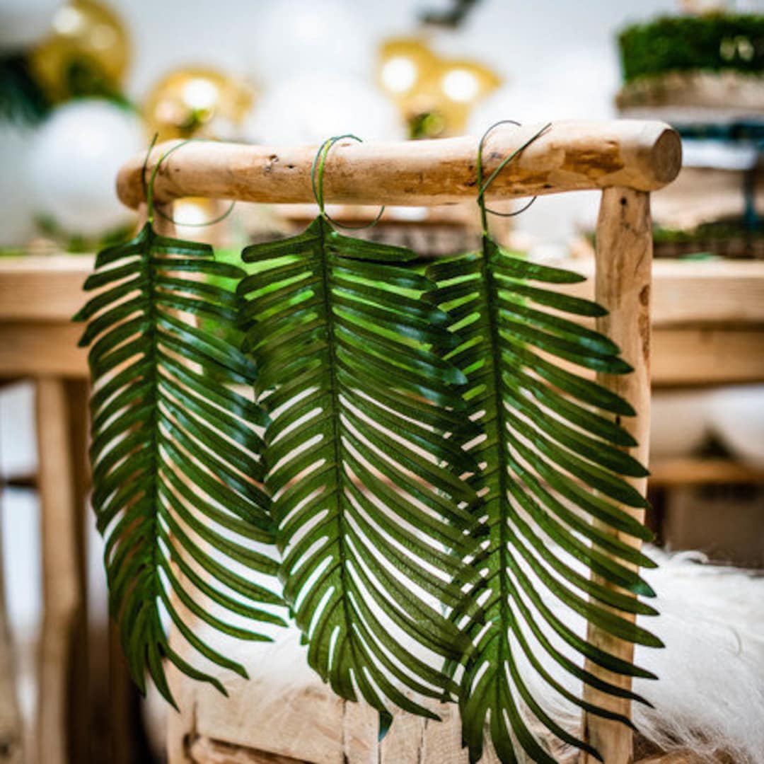 Large Decorative Palm Leaves, Tropical Artificial Leaves, Artificial ...