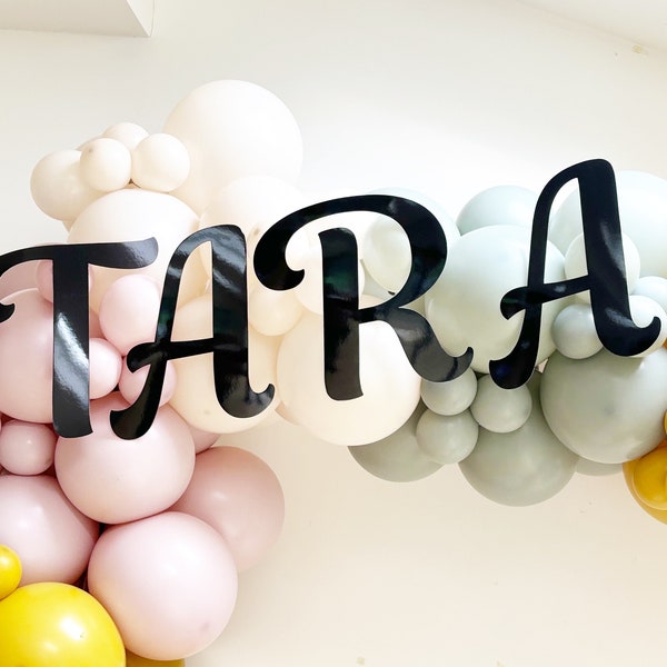 Black Letter Cutouts - Etsy