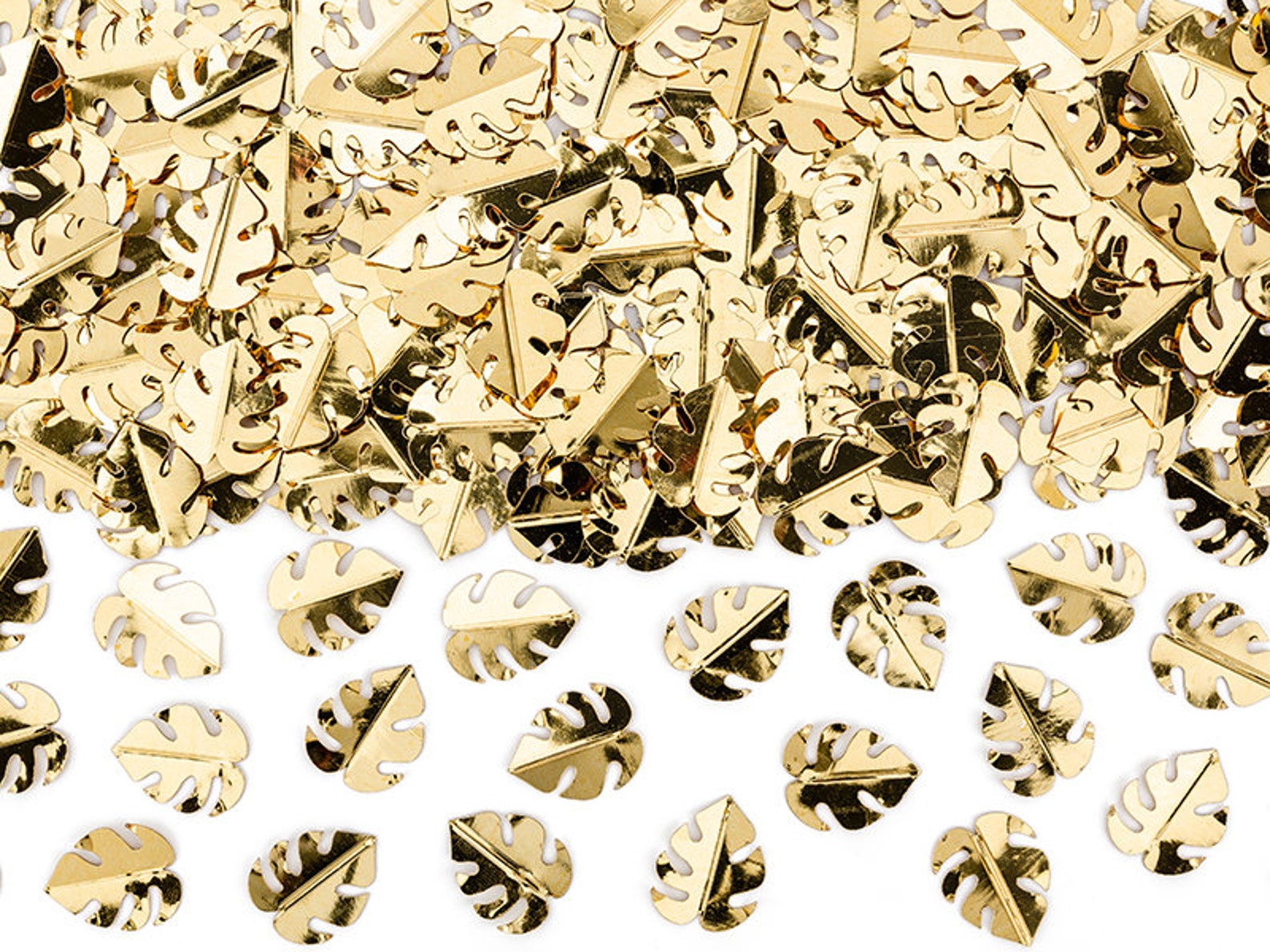 Tropical Palm Leaves Confetti, Gold Palm Leaves Confetti, Gold Foil ...
