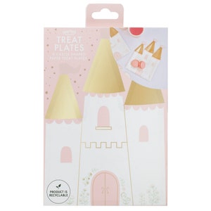 8 Princess Castle Paper Plates, Castle Paper Plates, Princess Theme ...