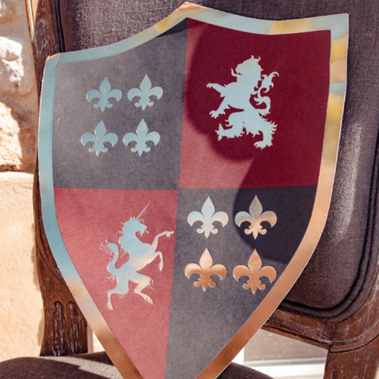 Knights Shield Props Set of 4 Medieval Red and Black Shield - Etsy