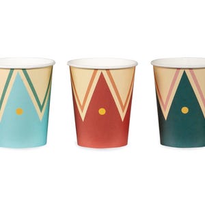 6 Circus Paper Cups , Circus Cups, Circus Themed Party, Circus Paper ...