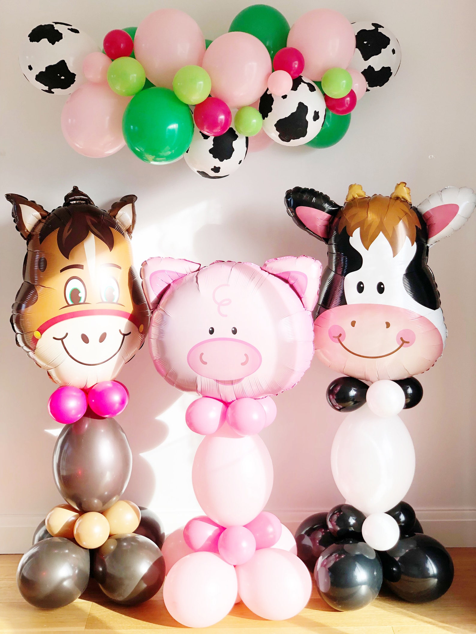 Giant Cow Balloon Sculpture - DIY 4.4ft Cow Balloon Display - DIY Kit ...