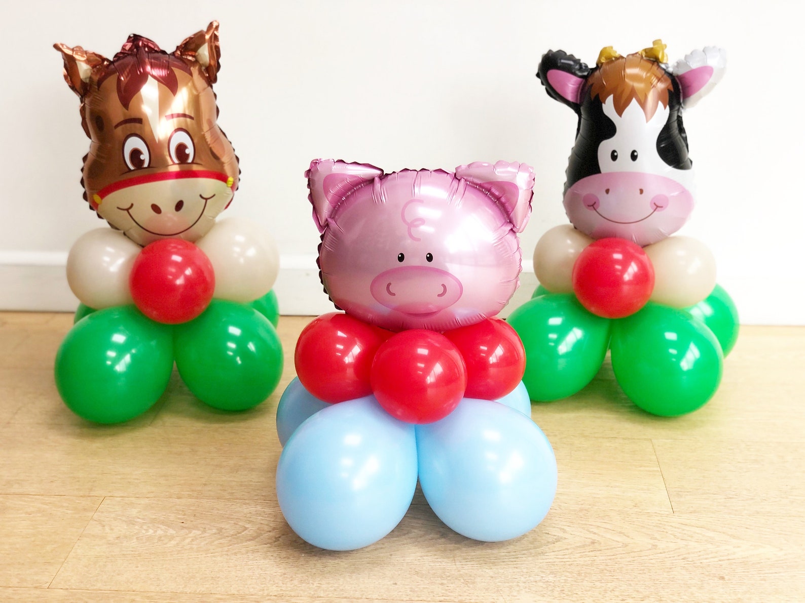 DIY Mini Farm Balloon Sculptures, Colours of Your Choice, Mini Foil ...