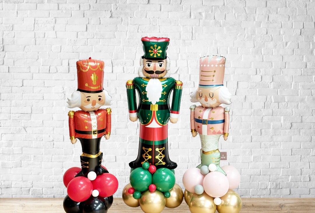 DIY Giant Nutcracker Balloon Sculpture, Personalisable, Nutcracker Balloon Stack, Nutcracker ...