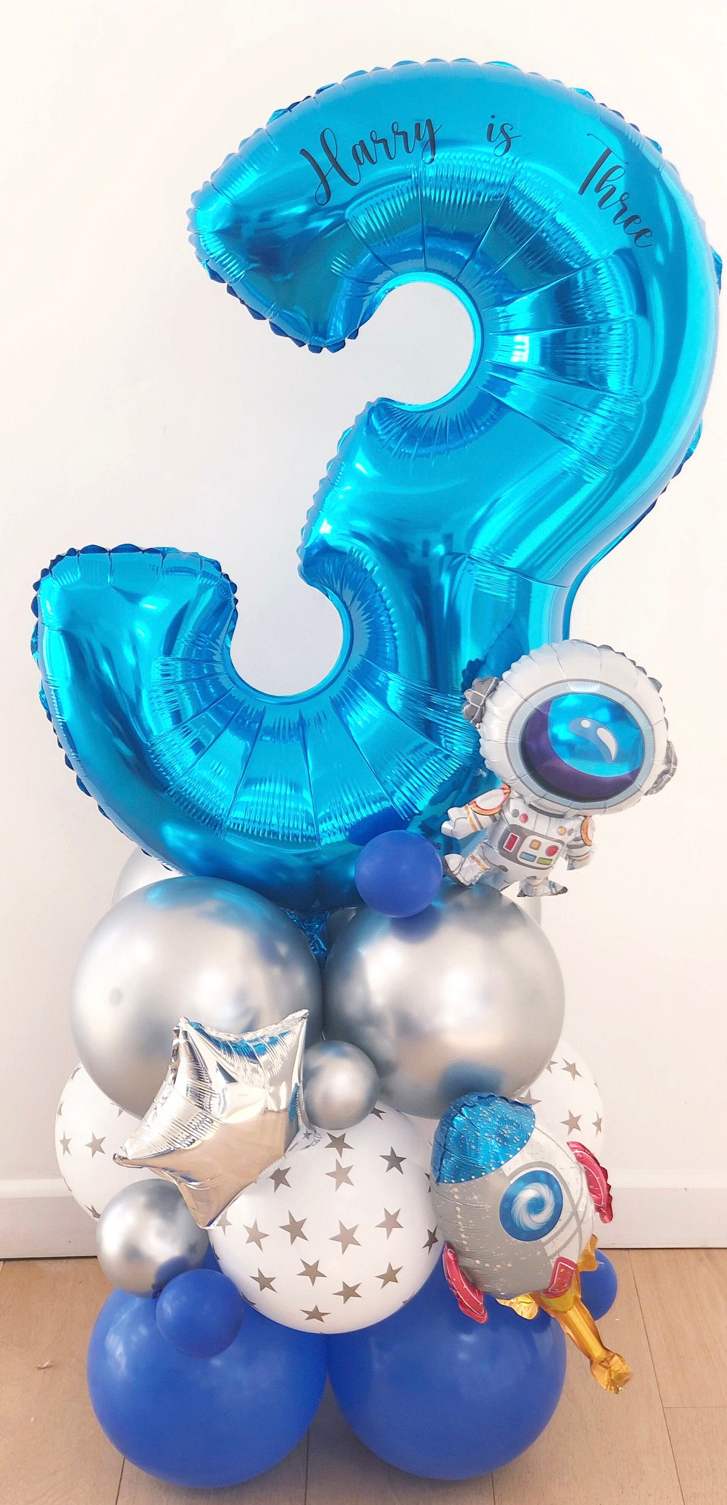 DIY Large 55 Blue Birthday Balloon Sculpture Astronaut - Etsy UK