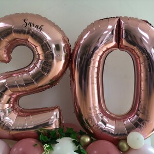 Luxurious Pink Double Digit Balloon Sculpture, DIY Balloon Sculpture ...
