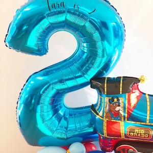 DIY Large Train Sculpture, Train Balloon Stack, Train Sculpture, Train ...