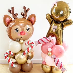 DIY Large 55" Reindeer Balloon Sculpture, Reindeer Balloon Stack ...