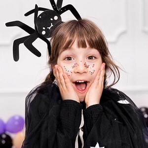 5 Hanging Spiders, Paper Spiders, Halloween Hanging Spiders, Halloween ...