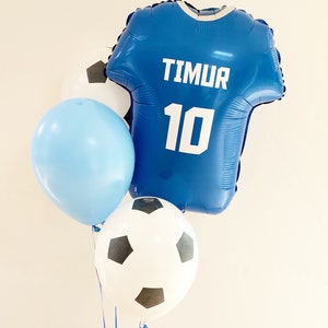 Personalised Football Balloon Set, Uninflated, Football Balloons ...