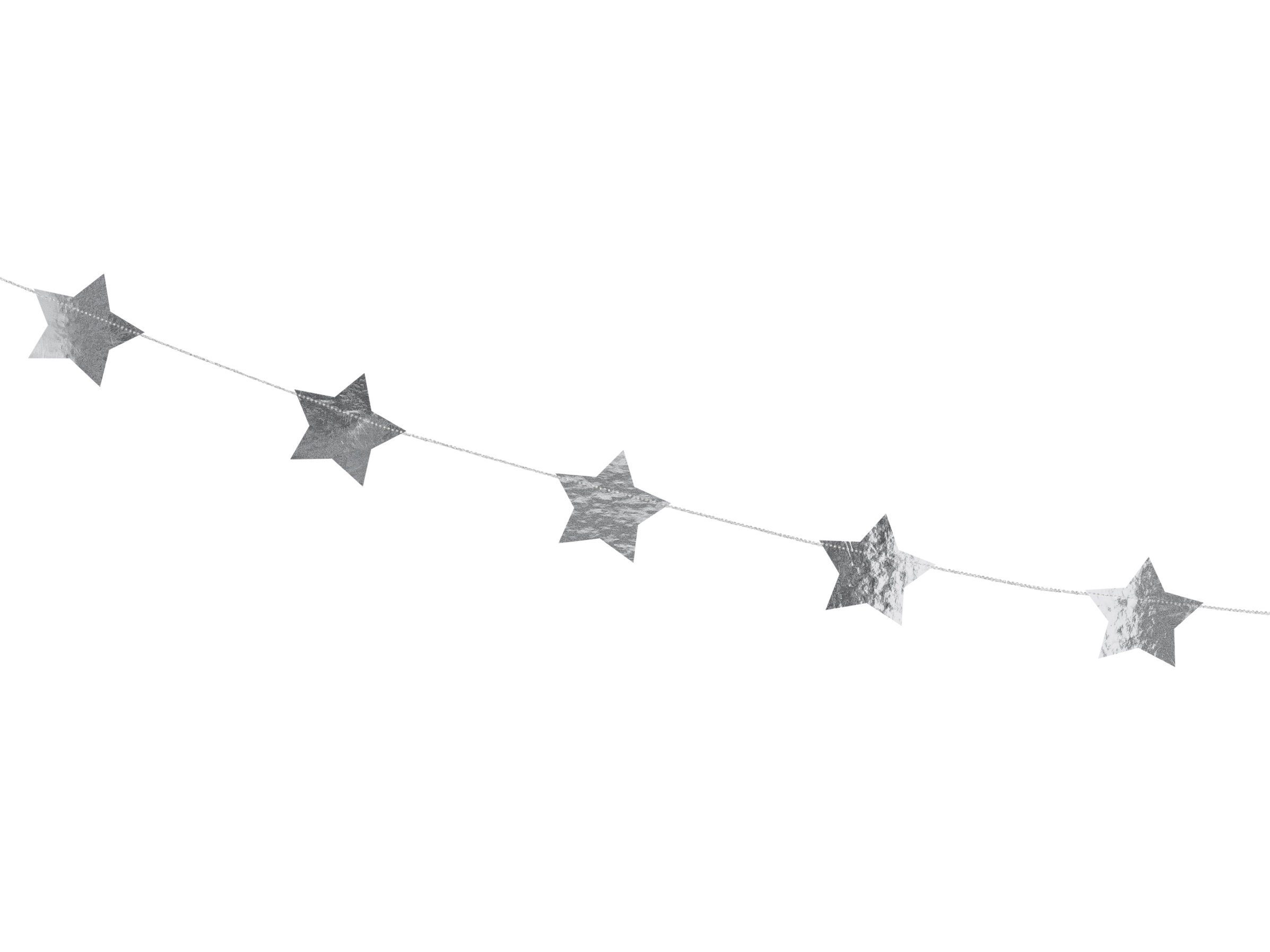Extra Long Silver Star Banner Silver Stars Banner Twinkle - Etsy UK