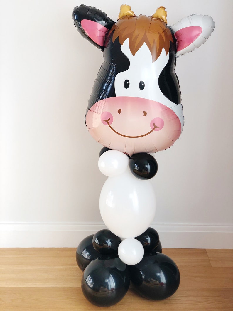 Giant Cow Balloon Sculpture - DIY 4.4ft Cow Balloon Display - DIY Kit ...