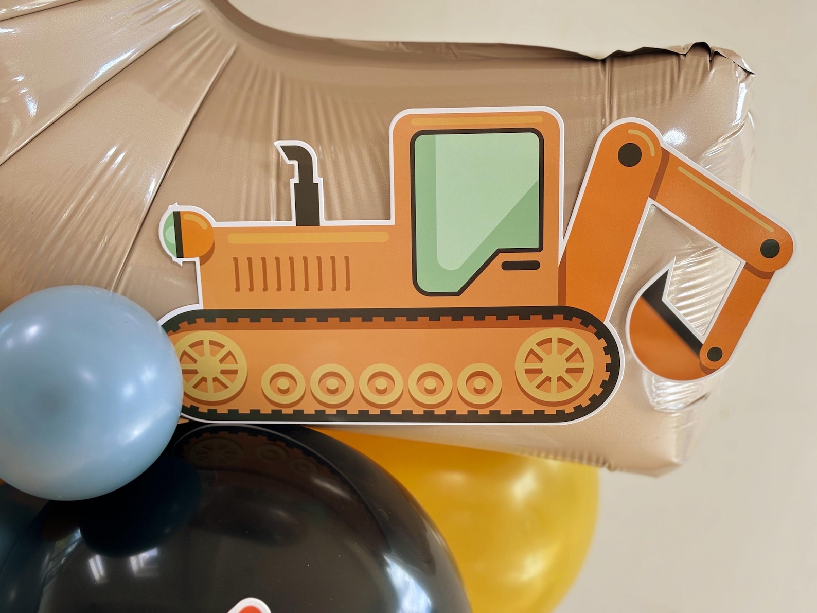 DIY Large 55" Construction Balloon Sculpture, Construction Themed ...