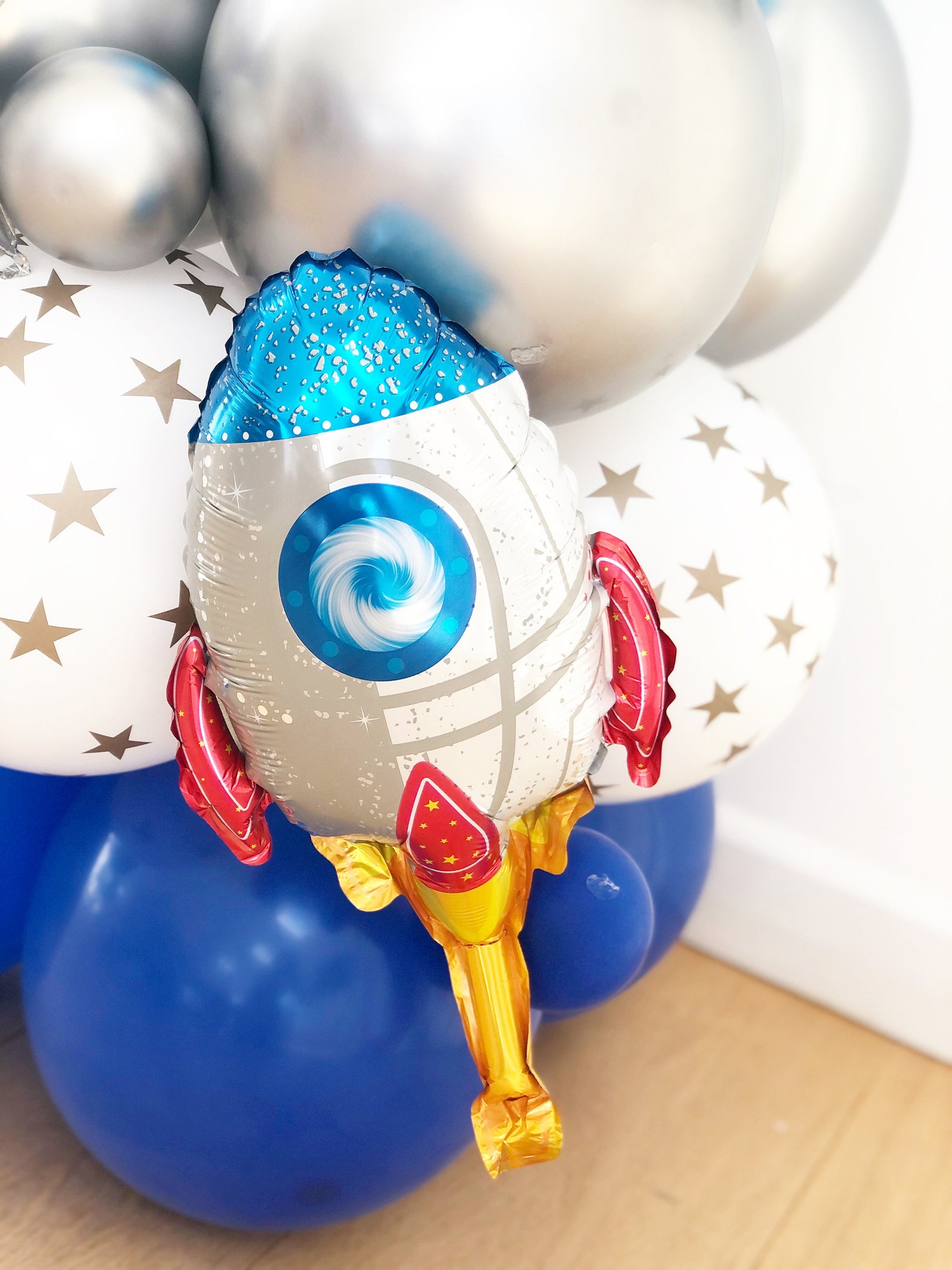 DIY Large 55 Blue Birthday Balloon Sculpture Astronaut - Etsy UK