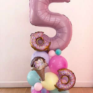 DIY Large 55" Candy or Unicorn Birthday Balloon Sculpture, Pastel ...