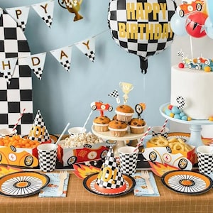 Extra Long Race Track Table Runner, Racing Table Runner, Party ...