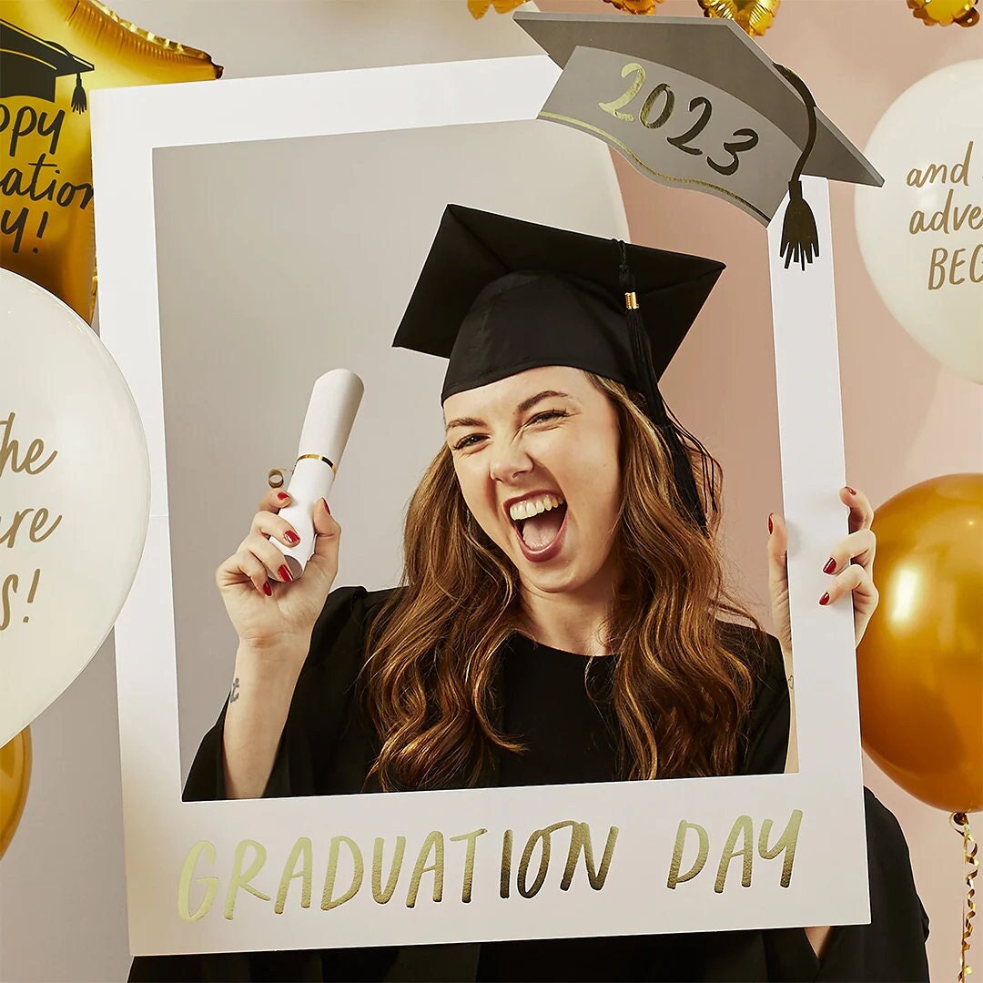 Graduation Photo Frame & Year Sticker Sheet, Graduation Party, New Grad ...
