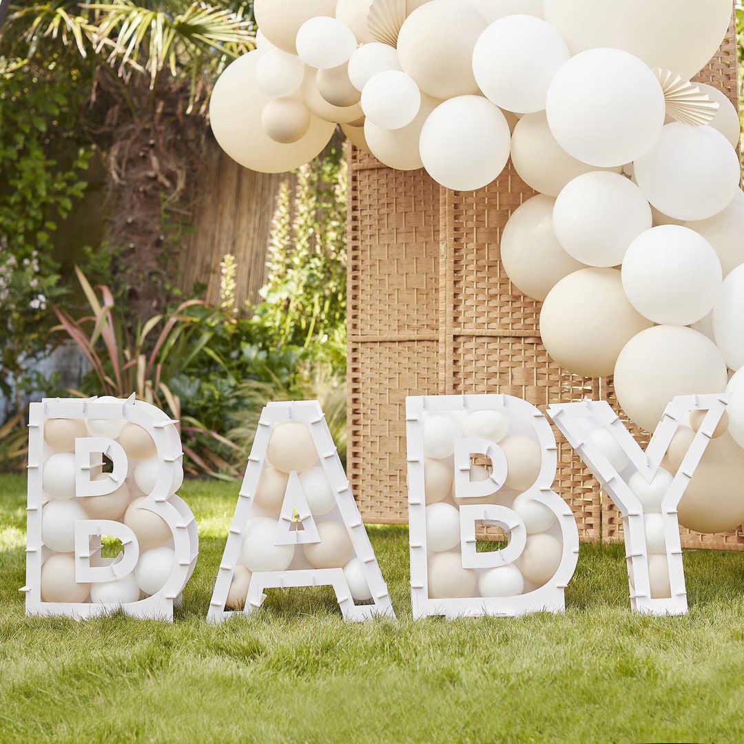 Giant Baby Balloon Mosaic Stand, Eco-friendly, BABY Mosaic Display ...